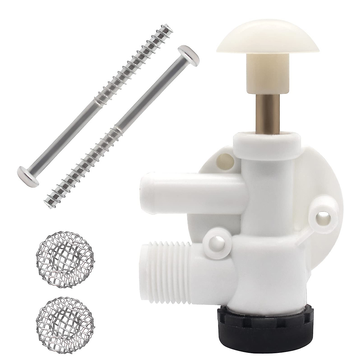 385314349 314349 RV Water Valve Kit Toilet Water Valve Assembly by Sikawai Fit for Dom-etic Sealand VacuFlush Toilet Models
