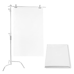 Selens 1 Yard x 67 Inch / 1M x 1.7M Diffusion Fabric, Nylon Silk White Seamless Light Modifier for Photography Lighting, Softbox and Light Tents