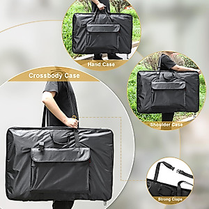 1st Place Products Premium Art Portfolio Case - 24" x 36" - Soft Sided - Foldable - Waterproof & Tear Resistant - Artwork, Photography, Sketch, LCD, Monitor, Solar Panel - Shoulder Straps & Handles