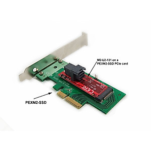 Ableconn M2-U2-131 M.2 Module with SFF-8643 Mini-SAS HD 36Pin Connector for U.2 (SFF-8639) PCIe-NVMe SSD - Support Intel 750 2.5-inch U.2 SFF SSD