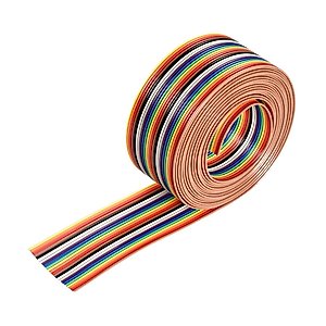 Tool parts IDC Rainbow Wire Flat Ribbon Cable 24P 1.27mm Pitch 3meter/9.8ft Length