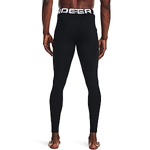 Under Armour Men's ColdGear Armour Leggings , Black (001)/White, Medium