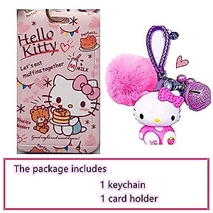 Hello Kitty Key Chain for Girls Women | Hello Kitty Figures Sanrio Birthday Gift Bag Accessories (pink)