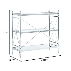 Linon Console Chrome