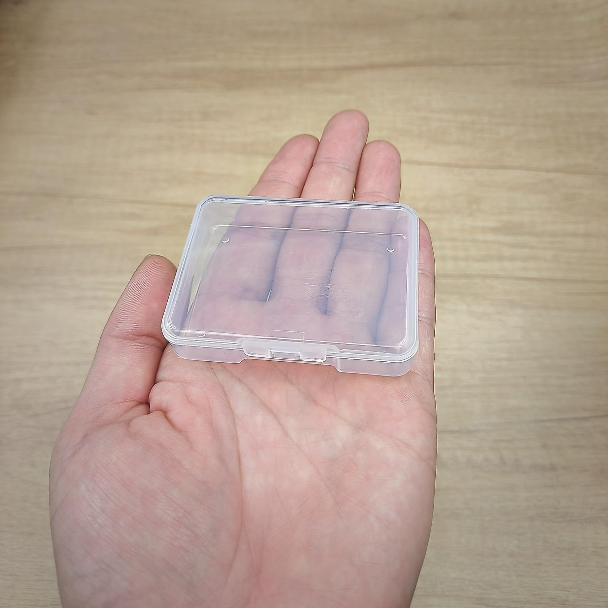 zjztian Mini Small Plastic Containers, Clear Storage Containers, Small Plastic Box,Containers Box for Collecting Small Items, Beads, Jewelry, Business Cards, parts, Crafts (2.71x2.08x0.67-24pack)