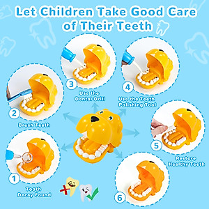 Kids Doctor Kit for Toddlers 3-5 Boys Girls,32 Pcs Toddler Dress Up Pretend Play Dentist Medical Kit Kids Doctor Playset with Stethoscope Costume Gifts Educactional Toys for 3 4 5 Year Old Boys