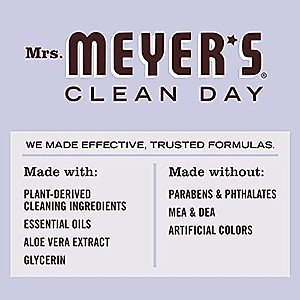 MRS. MEYER'S CLEAN DAY Liquid Dish Soap Refill, Biodegradable Formula, Lavender, 48 fl. oz