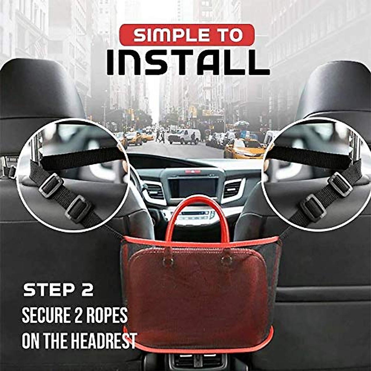 JIANK Ykcengine Car Net Pocket Handbag Holder