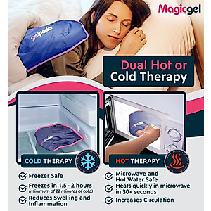 Extra Large & Reusable Ice Pack (15 x 23.5 inches, XL) for Maximum Back and Full Body Pain Relief from Injuries, Swelling, Bruises, Sprains | Ice Blanket for Sleeping & Physical Therapy | By Magic Gel