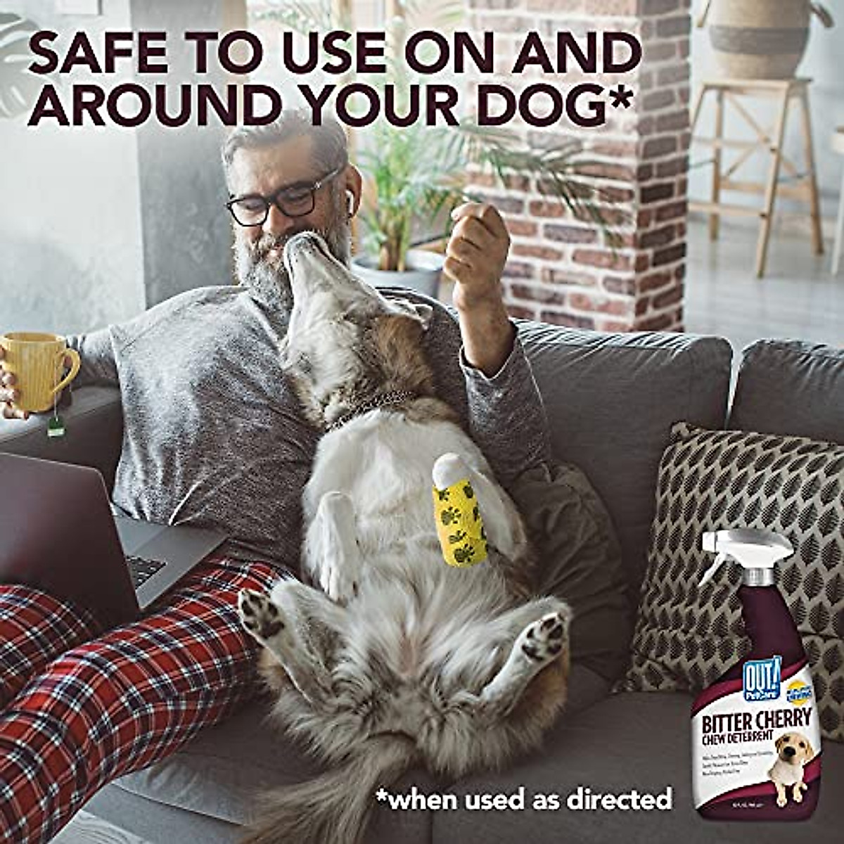 OUT! PetCare Bitter Cherry Chew Deterrent | Deterrent for Puppy Training to Discourage Licking and Chewing | 32 oz