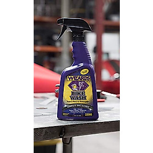 Wizards Bike Wash - Cleaner For Motorcycle Washing Kit- Quick Detailer for Bike Kit with Bug Remover - For Your Motorcycle Accessories and Detail Kit - 22 oz