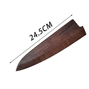 Knife Scabbard Knife Wooden Cover Cutter Cover Pocket Holder Convenient Sheath Classical Wear Resistant Bag for Kitchen Hunting, 210mm