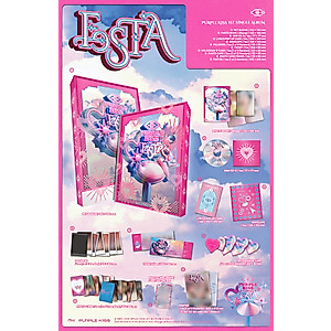 PURPLE KISS FESTA 1st Single Album Standard Version Mini CD+96p PhotoBook+1p Lyrics Pop-Up Card+1p Polaroid+1ea Ticket+1p Hologram Card+2p PhotoCard+1ea Frame