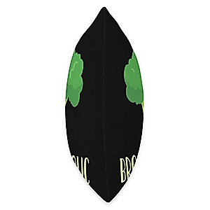 Broccoli Themed Gifts Kawaii Broccoli Lover Throw Pillow, 16x16, Multicolor