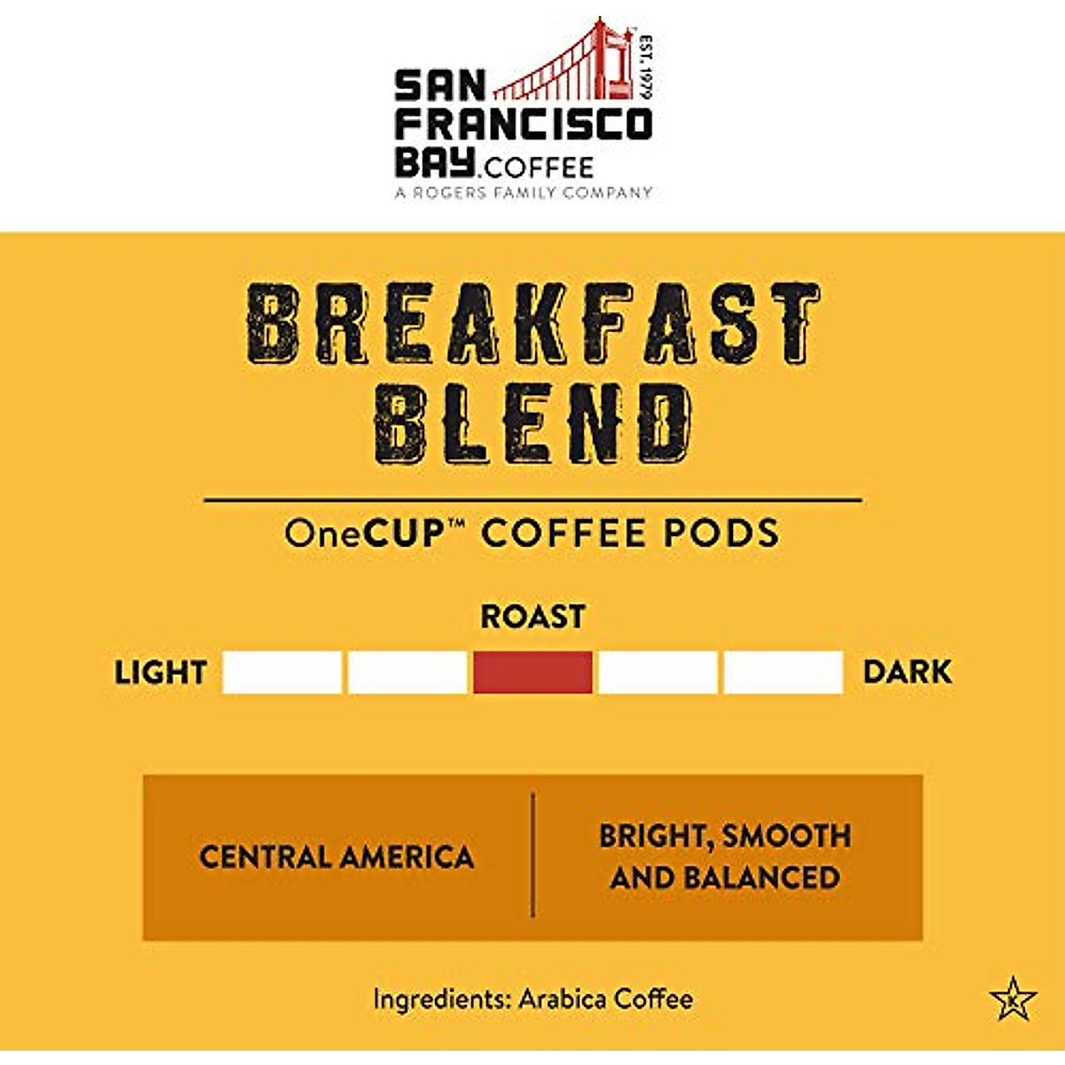 San Francisco Bay Compostable Coffee Pods - Breakfast Blend (80 Ct) K Cup Compatible including Keurig 2.0, Medium Roast