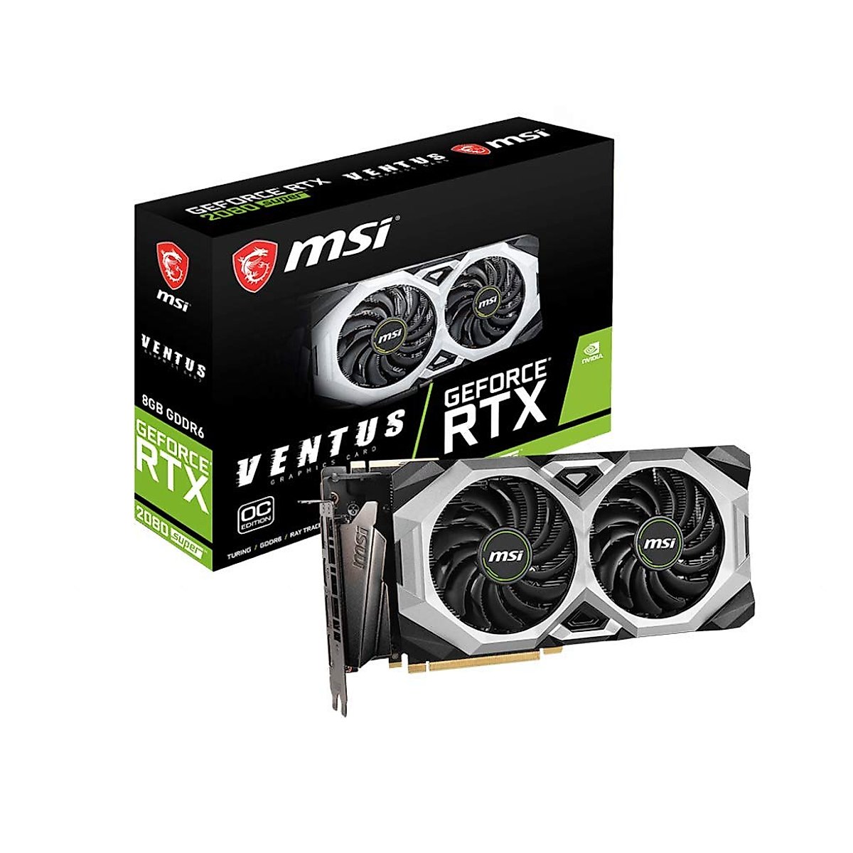 MSI Gaming GeForce RTX 2080 Super 8GB GDRR6 256-Bit HDMI/DP Nvlink Torx Fan Turing Architecture Overclocked Graphics Card (RTX 2080 Super Ventus XS OC)