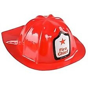 24pcs Red Soft Plastic Firefighter Kids Party Dress Up Novelty Hat