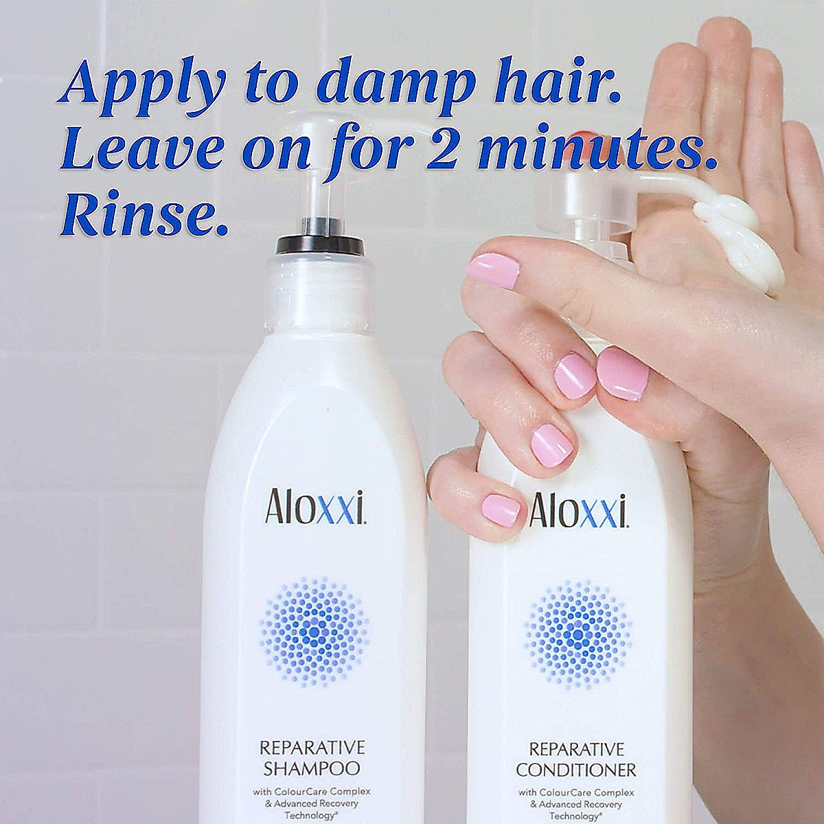 ALOXXI Reparative Shampoo + Conditioner Set, 33.8 oz