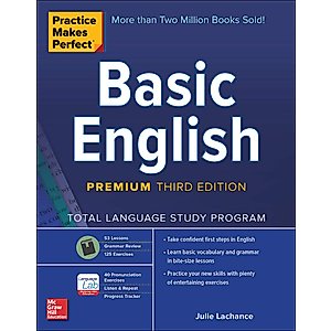 Practice Makes Perfect: Basic English, Premium Third Edition
