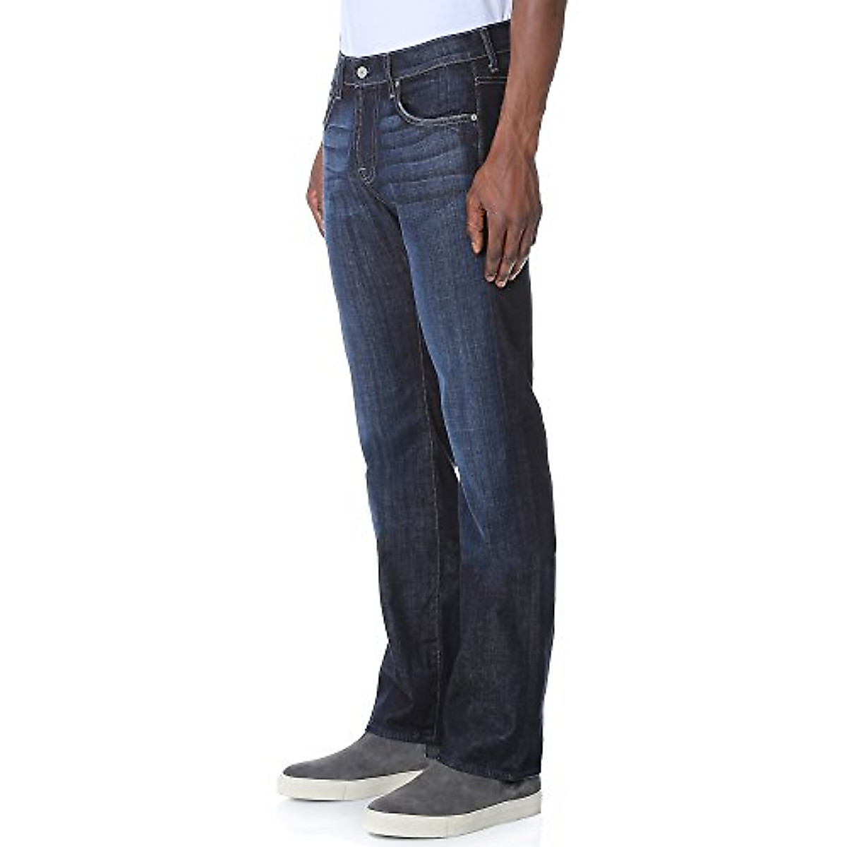 7 For All Mankind mens Austyn Relaxed Fit Mid Rise Straight Leg jeans, Los Angeles Dark 36, 38W x 36L US