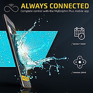 Dolphin Explorer E30 Robotic Pool Vacuum Cleaner with Wi-Fi Control — Large Capacity, Top Load Filter Basket is Simple to Clean — Powerful Suction Captures Small Debris — Ideal for All Pool Types