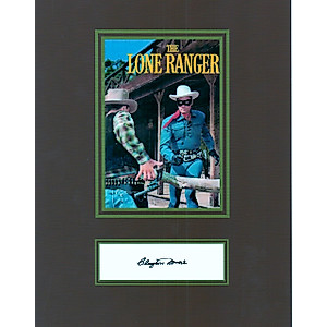 Kirkland The Lone Ranger, Clayton Moore, Classic TV 8 X 10 Photo Autograph on Glossy Photo Paper