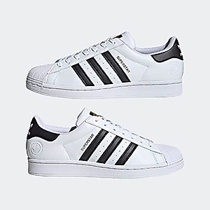 adidas Originals mens Superstar Sneaker, Core Black/White/Core Black, 9 US