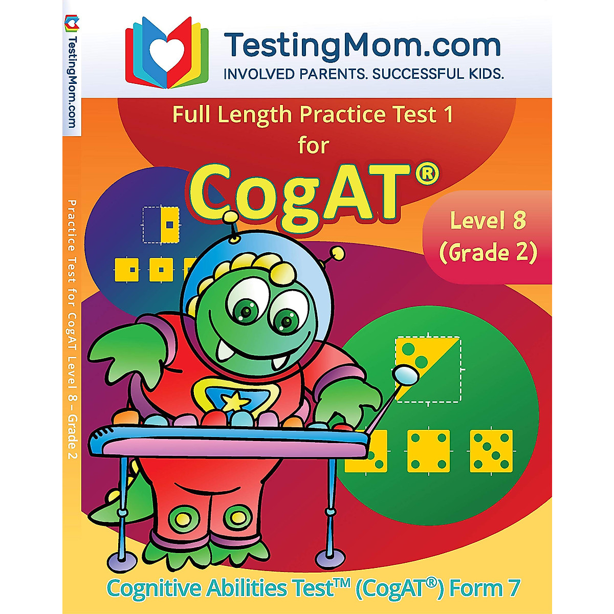 CogAT Form 7 and 8 Test Prep Workbook – Grade 2 (Level 8) – Full Length Practice Test