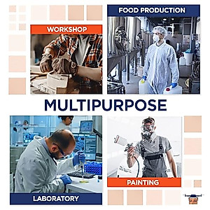 EZGOODZ White Disposable Lab Coats for Adults, S. 10 Pack Disposable Lab Coat with Snaps. SMS 40 GSM Medical PPE Coat. Painting Lab Coat Disposable with Snaps Front, Knit Cuffs, Collar, 3 Pockets