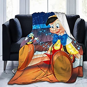 Hipeya Cartoon Blanket Lightweight Cozy Soft Throw Blanket Flannel Blankets for Bed Couch Living Room 60'' x 50''