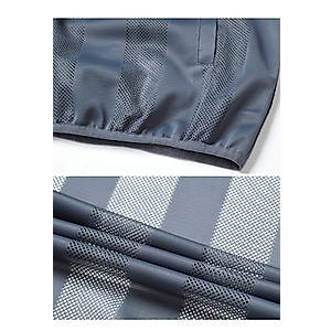 Flygo Men's Summer Stand Collar Lightweight Breathable Mesh Cycling Travel Zip Vest (Medium, Black)