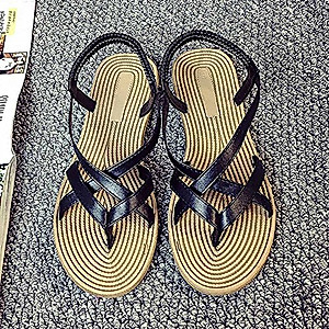Women Highly Recommend Great Value Flat Shoes Bandage Bohemia Leisure Lady Sandals Peep-Toe Outdoor Shoes