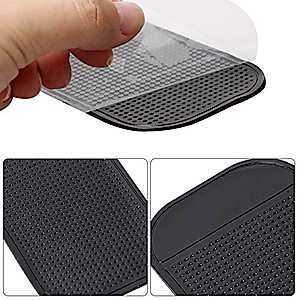 Radar Detector Dash Mat - Anti-Slip Magic Pad, Car Dashboard Non Slip Mat Dashboard Magic Mounting Pad for Radar Detector Passport 9500ix, Escort, Cobra, Beltronics, Whistler, Cell Phone (2 Pack)