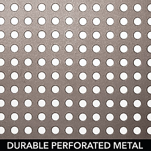 mDesign XL Raised Metal Kitchen Pantry Stacking Plate Organizer Storage Shelves, Cabinet Shelf Rack for Cupboard, and Cabinet - Store Food, Dishes, Bowls, Mugs, Concerto Collection, 2 Pack, Bronze