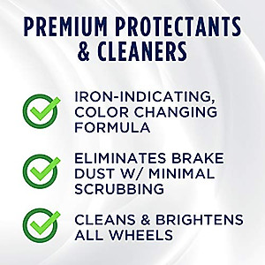 303 Heavy Duty Wheel Cleaner - Eliminates Dirt and Brake Dust - All Wheel Safe - Iron Indicating Formula - Non Corrosive Formula, 15.5 fl. oz. (30597CSR) Packaging May Vary