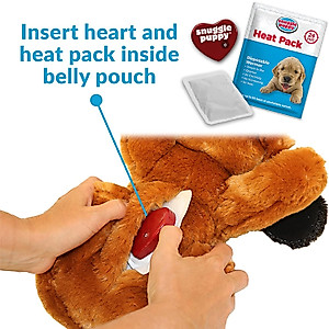 Snuggle Puppy Original Heartbeat Stuffed Toy for Dogs, Pet Anxiety Relief and Calming Aid Bundle with Puppy Bites Day Calm and Night Calm.