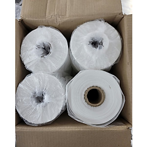 12" x 20" Large Plastic Produce Bag 4 Rolls, 3000 COUNT Made in India HDPE, Durable Clear Food Storage Saver for Fruit Vegetable Bakery Snack Grocery Bags