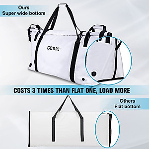 Goture Insulated Fish Cooler Bag, Monster Leakproof Fish Kill Bag, Portable Large Fishing Cooler Bag for Outdoor Travel with Drain Plug, Keep Ice Cold All day Long （58.3x11.8x23.6in）