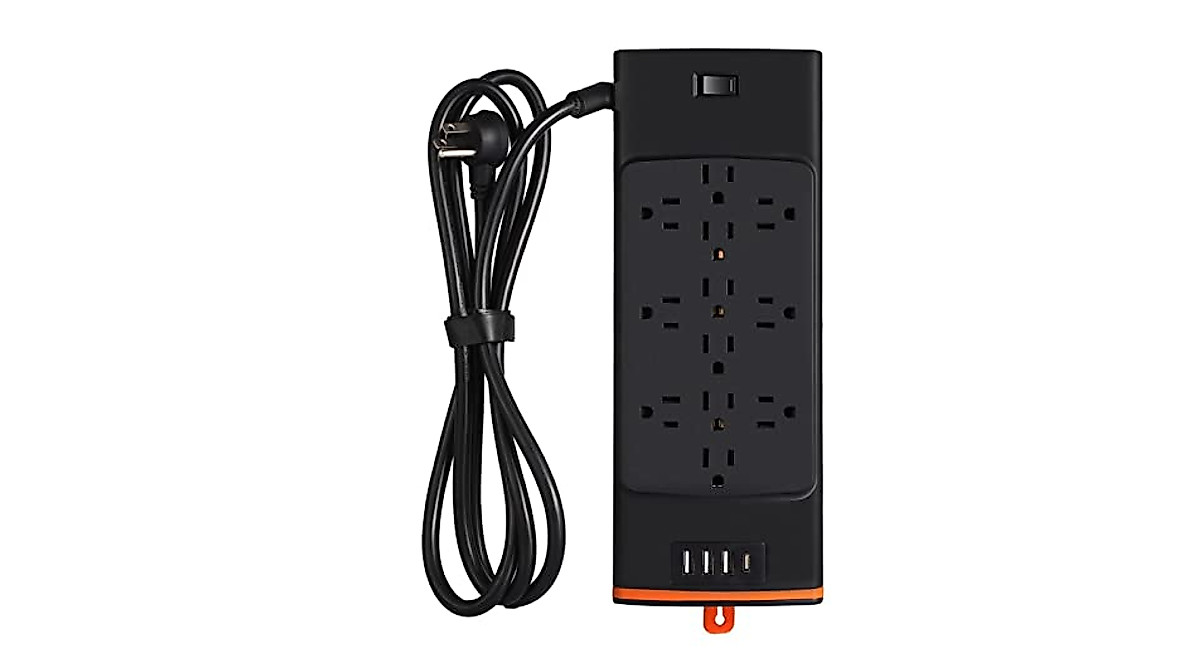 Versatile Surge Protector Power Strip with 12 Outlets
