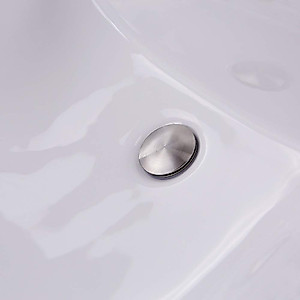 Nantucket Sinks 18 Inch x 13 Inch Undermount Ceramic Sink in White UM-18x13-W