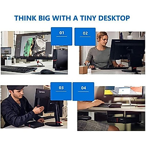 Lenovo ThinkCentre M910q Tiny Desktop Intel i5-6500T Up to 3.10GHz 16GB RAM New 512GB NVMe SSD Built-in AX210 Wi-Fi 6E BT HDMI Dual Monitor Support Wireless Keyboard and Mouse Win10 Pro (Renewed)