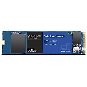 WD Blue SN550 NVMe SSD WDBA3V5000ANC - Disque SSD - 500 Go - interne - M.2 2280 - PCI Express 3.0 x4 (NVMe)