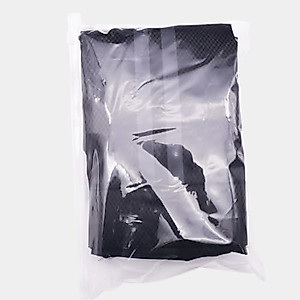 ZIXKUB Drawstring Backpack Gymbag Water Resistant Sports Sackpack with Zipper/Shoe Compartment/Wet Pocket/Mesh Pockets Gym Sack for Women Men Lightweight String Bag for Travel Soccer Swim, Black