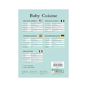 Avec Maman - Baby Chef 4-in-1 Food Processor for Babies - NEW 2023 - Steamer - Blender - Bottle Warmer - Jar Warmer - Multifunctional Baby Food Maker - BPA-Free & Certified Safe