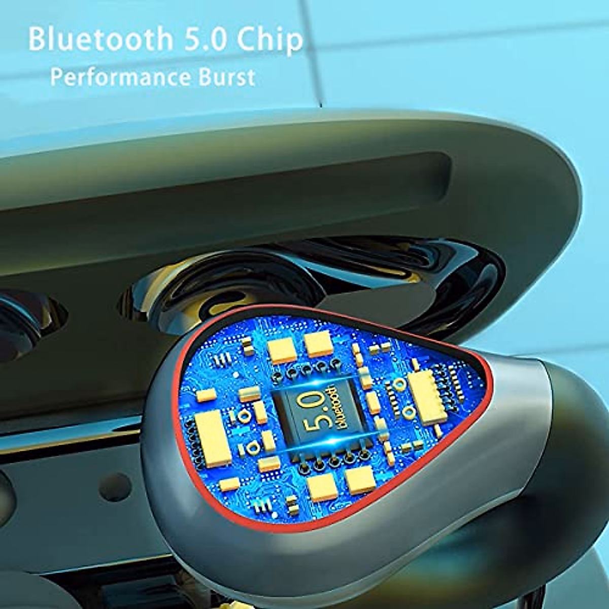 Open Ear Headphones air Conduction Headphones Bluetooth Workout Headphones Open Ear Earbuds for Sports Running Headphones Exercise Around Ear (Single Ear Black)