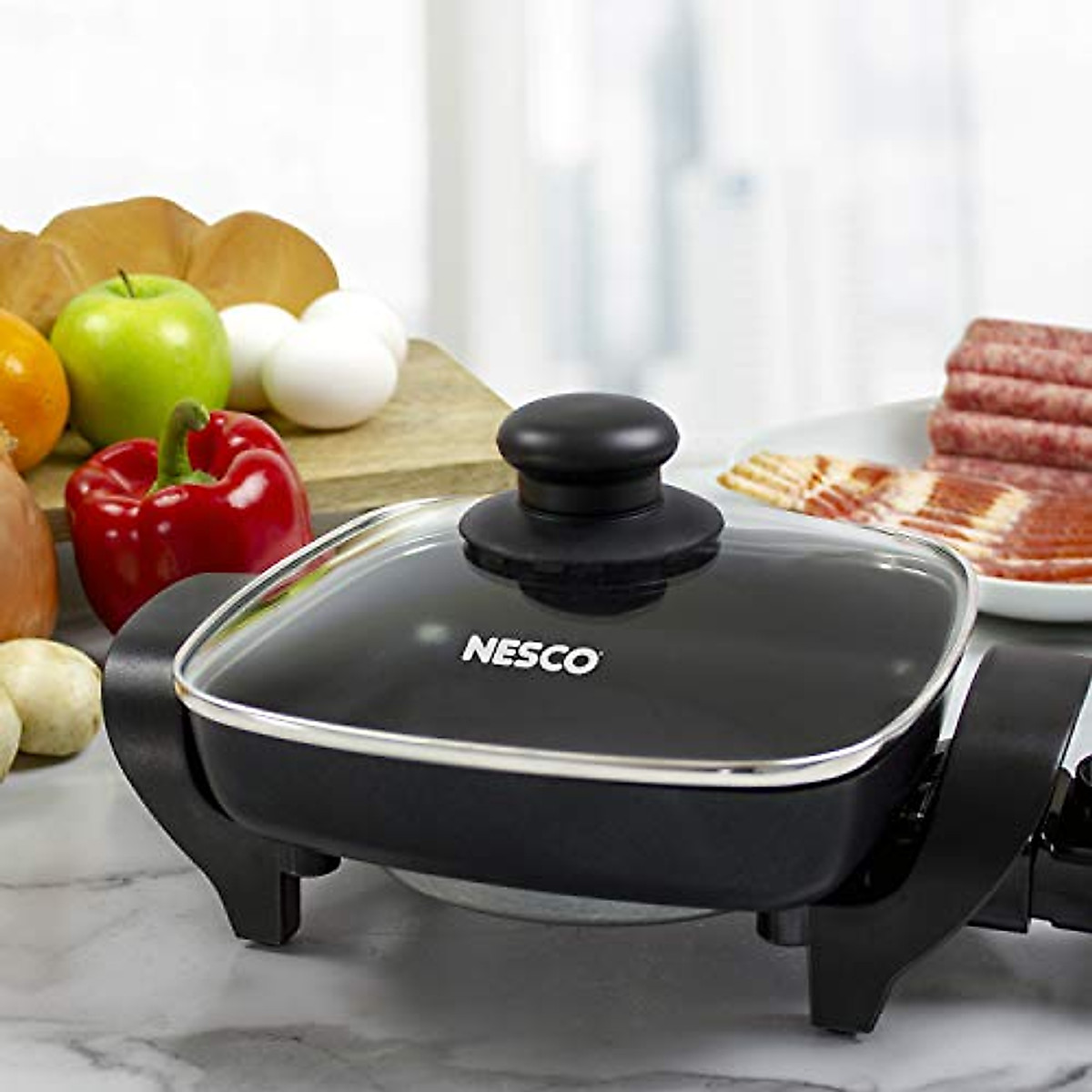 Nesco, Black, ES-08, Electric Skillet, 8 inch, 800 watts