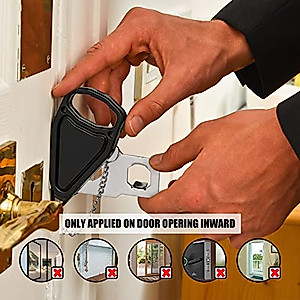 Portable Door Lock for Hotel and Home Security, Door Lock Self-Defense Door Safety Device for Travel, Apartment, Living Motel, AirBNB, School Dorm