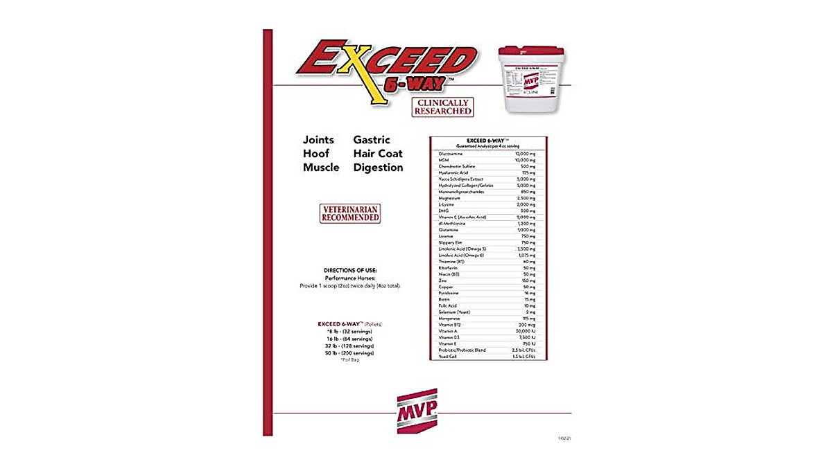 Med-Vet Exceed 6-Way: Optimal Horse Support Supplement