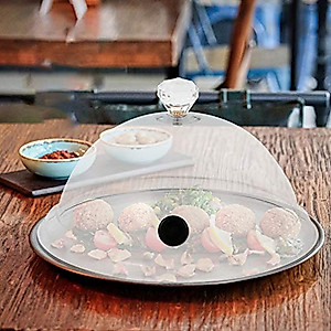 DOITOOL 2Pcs Smoking Cloche Dome Cover - Transparent Cocktail Smoker Dome - Acrylic Food Cover for Smoke Infuser Smoker Smoking Infusion Plates Bowls and Glasses