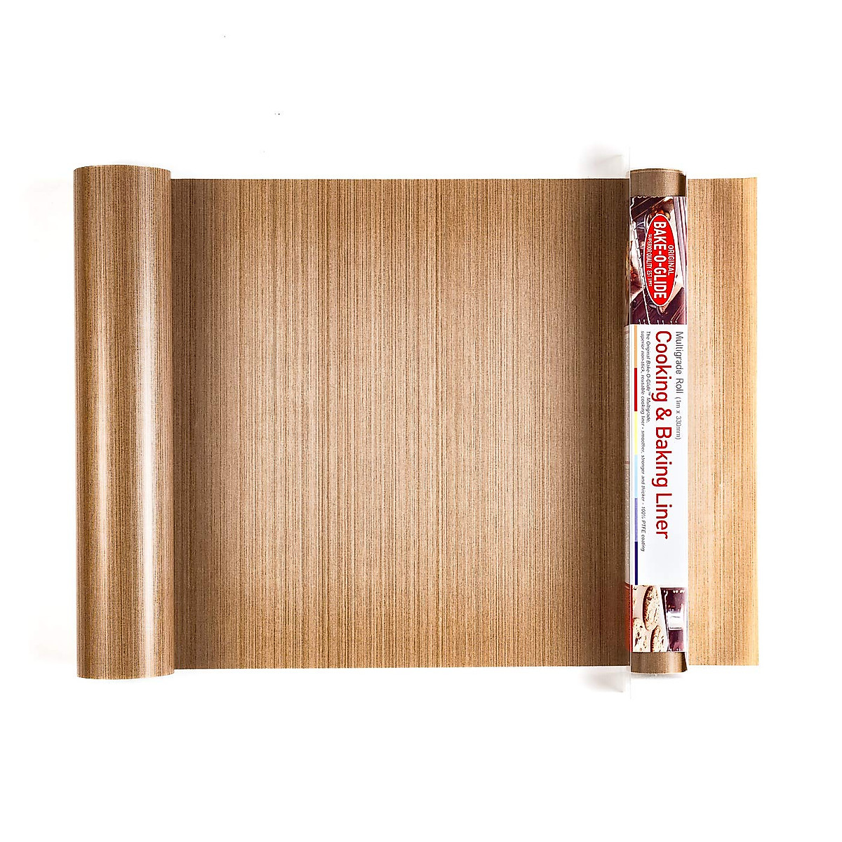 Bake-O-Glide STD0330 Non Stick Reusable Cooking/Baking Liner, Brown